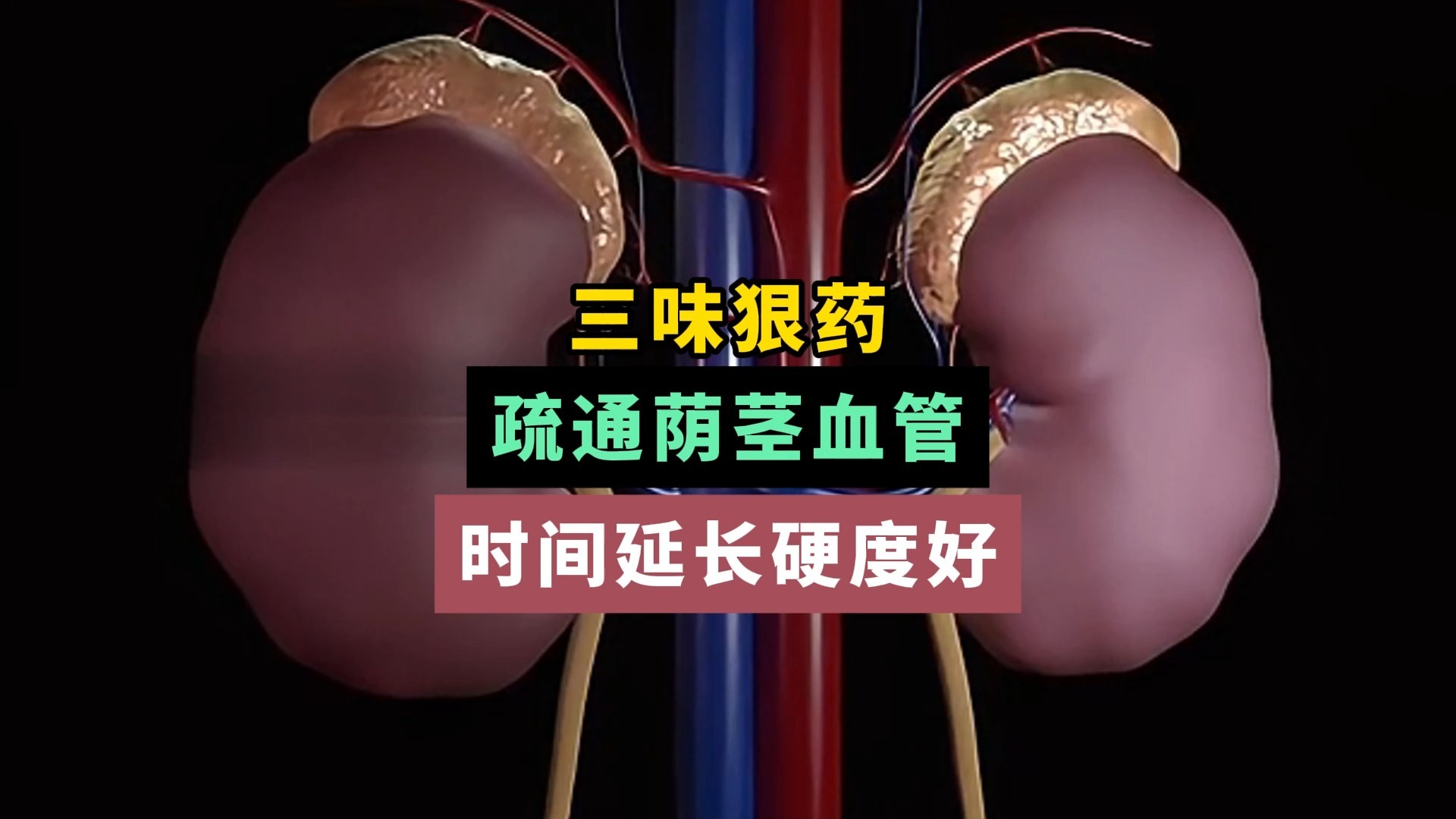 三味狠药,疏通荫茎血管,时间延长硬度好