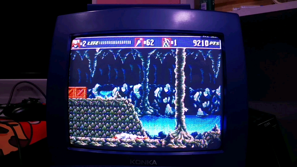 s905盒子 emuelec3.9 av输出康佳14寸小彩电