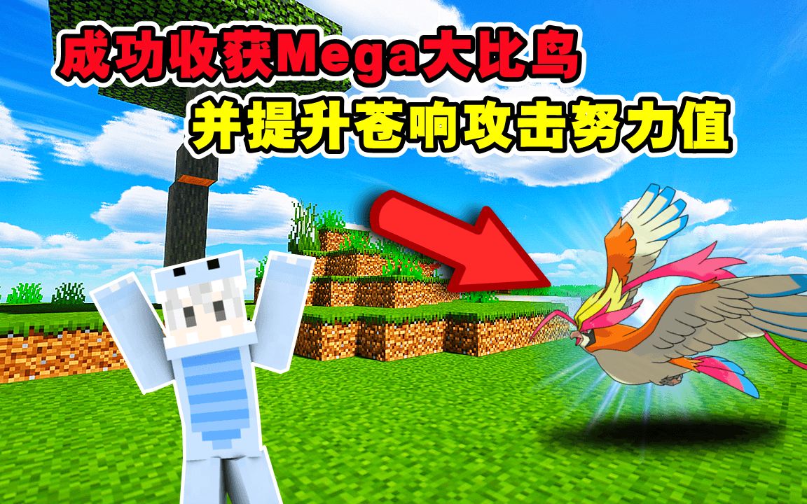 ...宝贝小智之旅12.成功收获Mega大比鸟,提升苍响攻击努力值!_我的世界