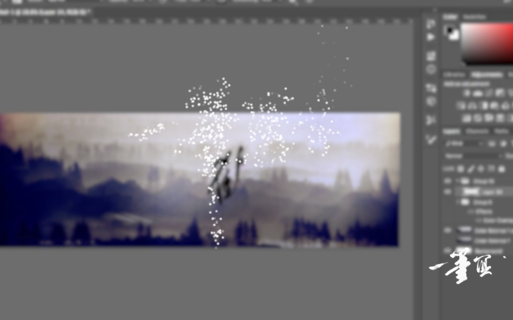 【数位板手写】一笔写字-听说“鹤”字没法一笔写