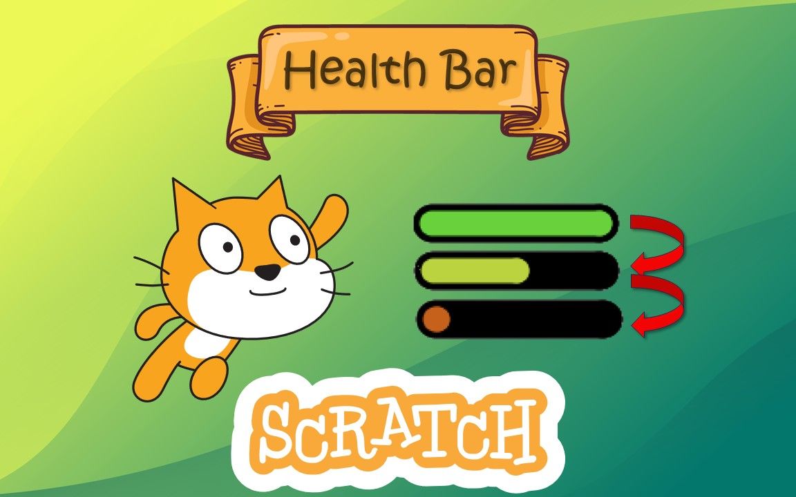 【Scratch一分钟】血量条