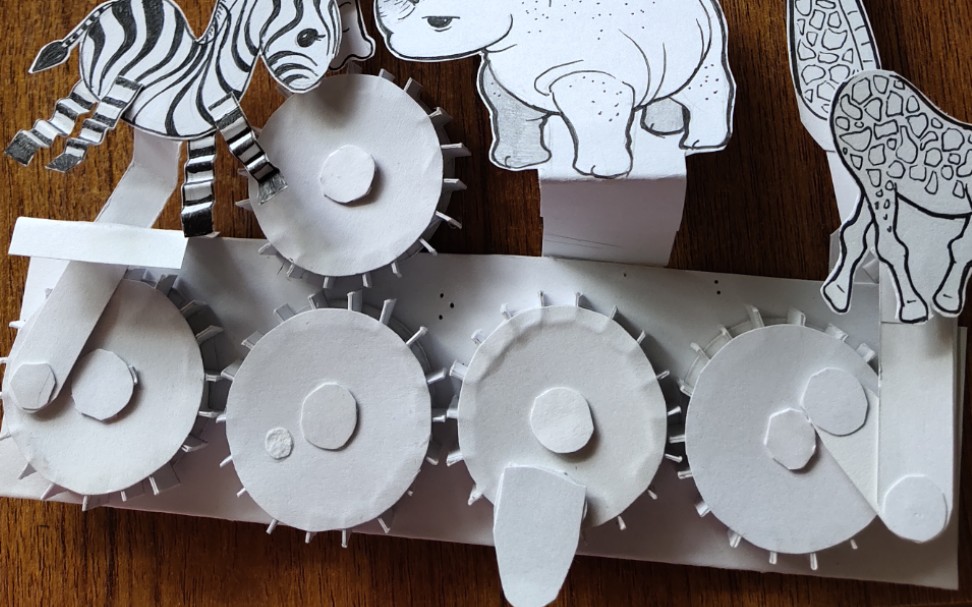 【纸艺】【齿轮传动】纯纸制齿轮制作过程