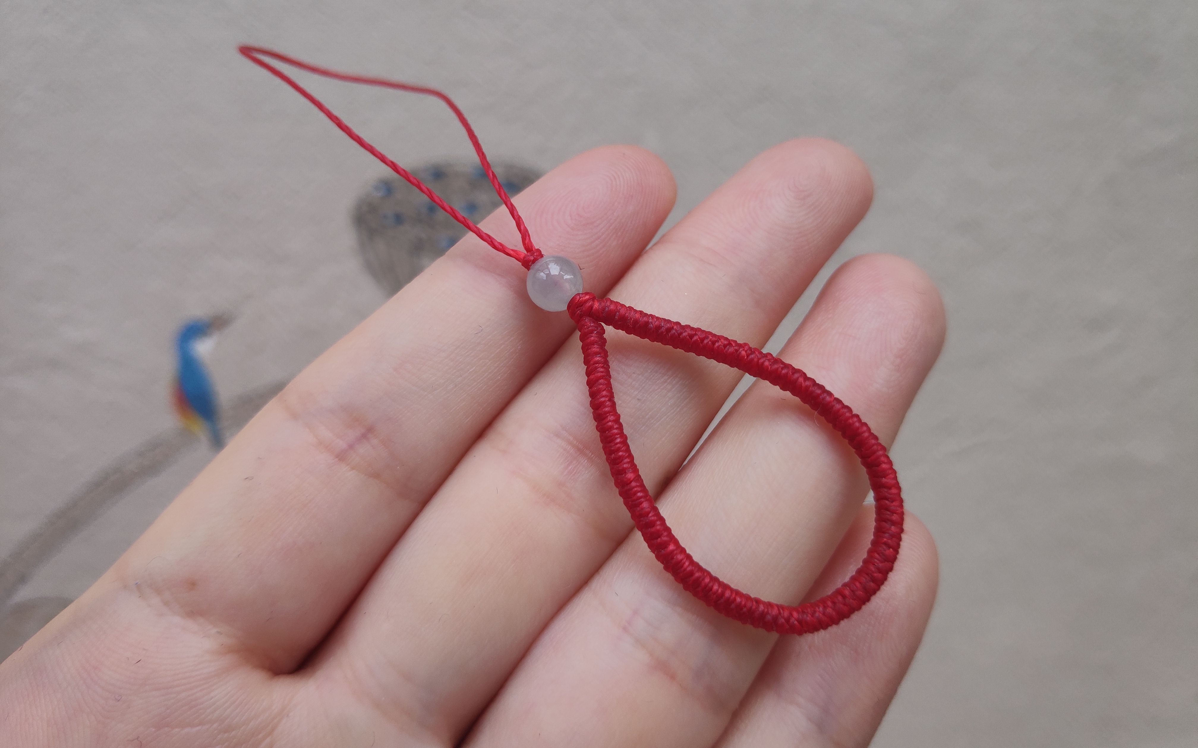 超简单的指环手机挂绳编法
