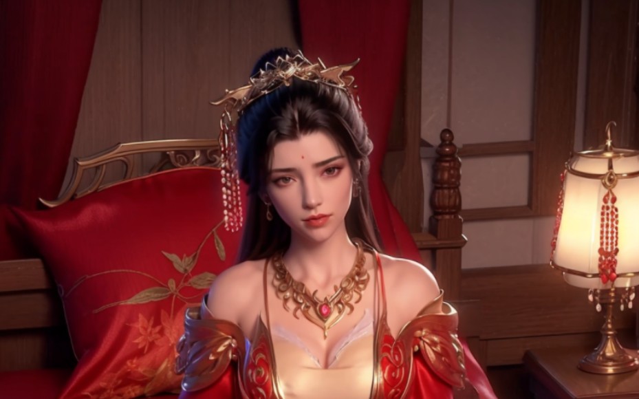 【AI绘画】完美世界-月婵(婚服1)