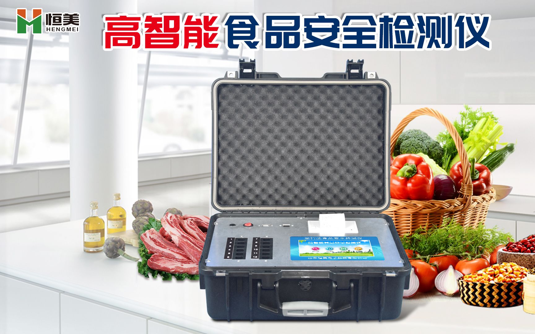 食品安全快检设备亚硝酸盐速测视频可直接打印结果