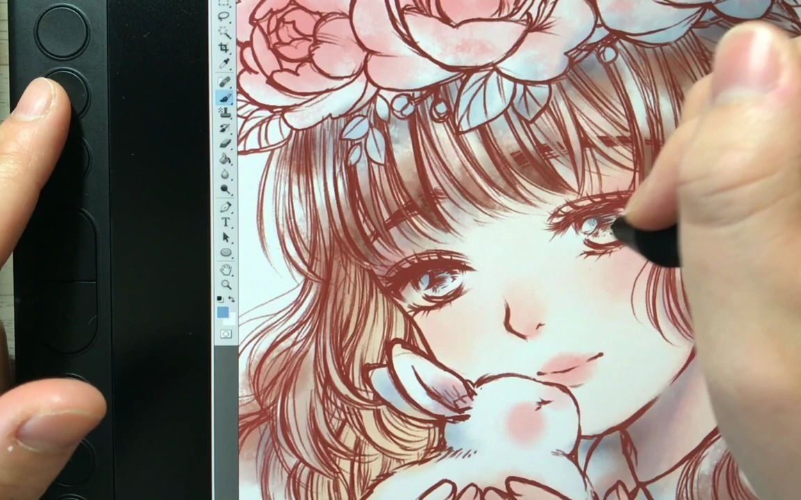 Huion Kamvas 13数位屏配笔记本电脑用,感觉13寸也不小啊