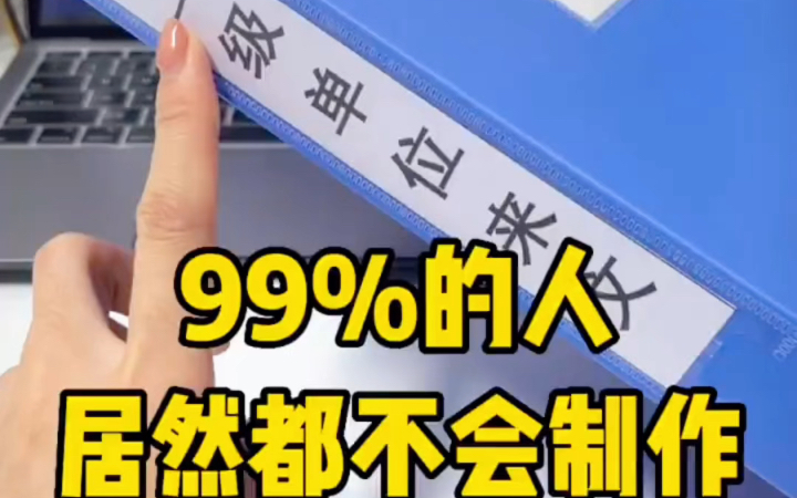 档案和侧标签儿你会制作吗? #office #计算机 #软件