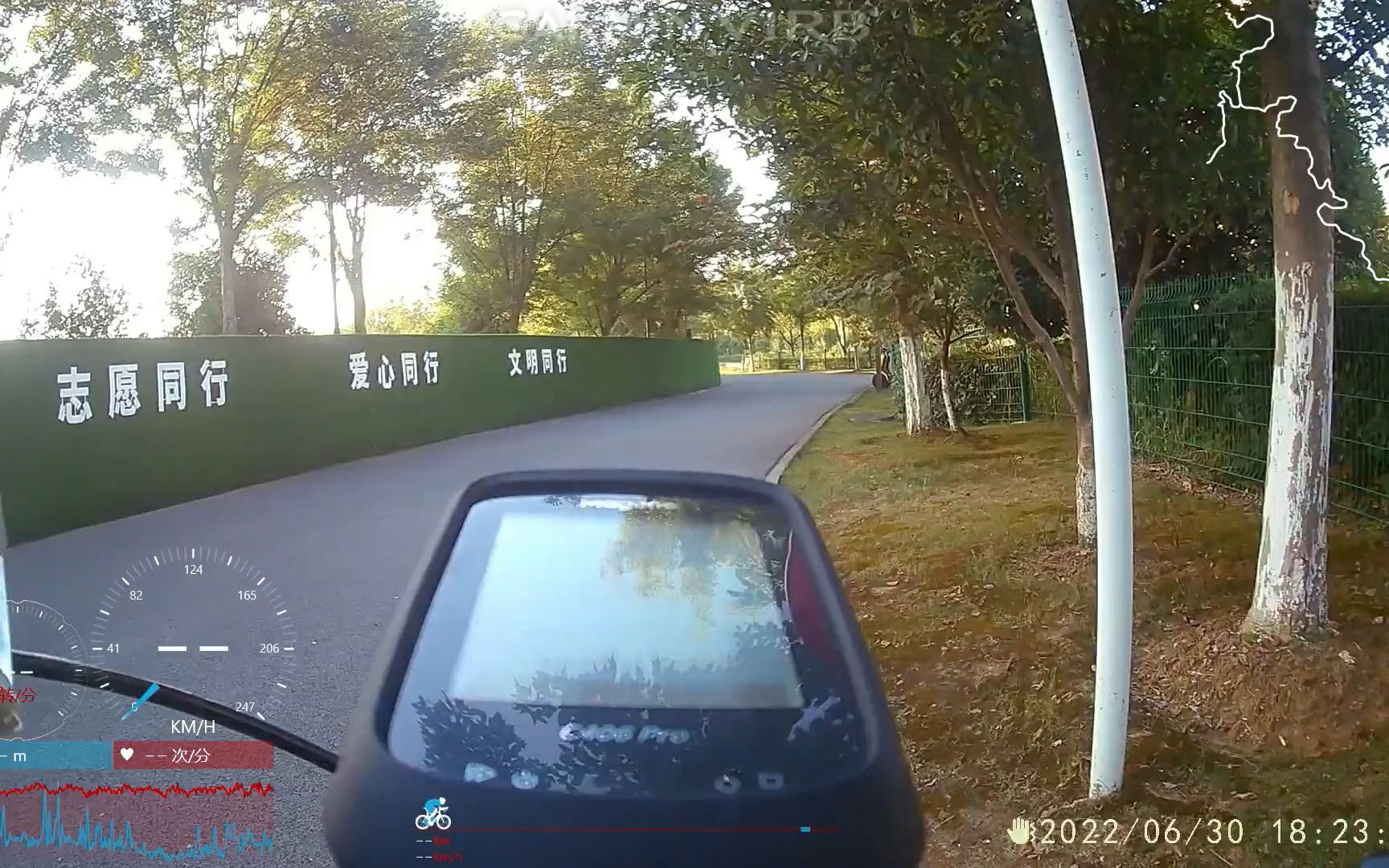 武汉东湖绿道山地33+均速,心率爆炸,中途偶遇高速公路类型车友,超车...