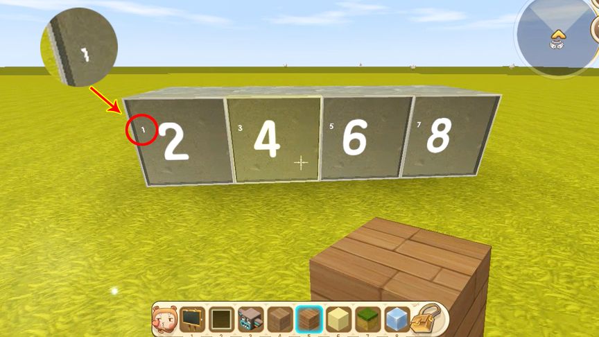 迷你世界:制作大小字教学,一个字牌竟然可以写两个字