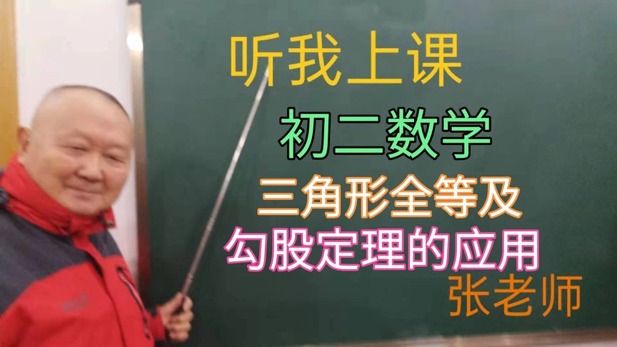 初二数学:三角形全等和勾股定理的应用