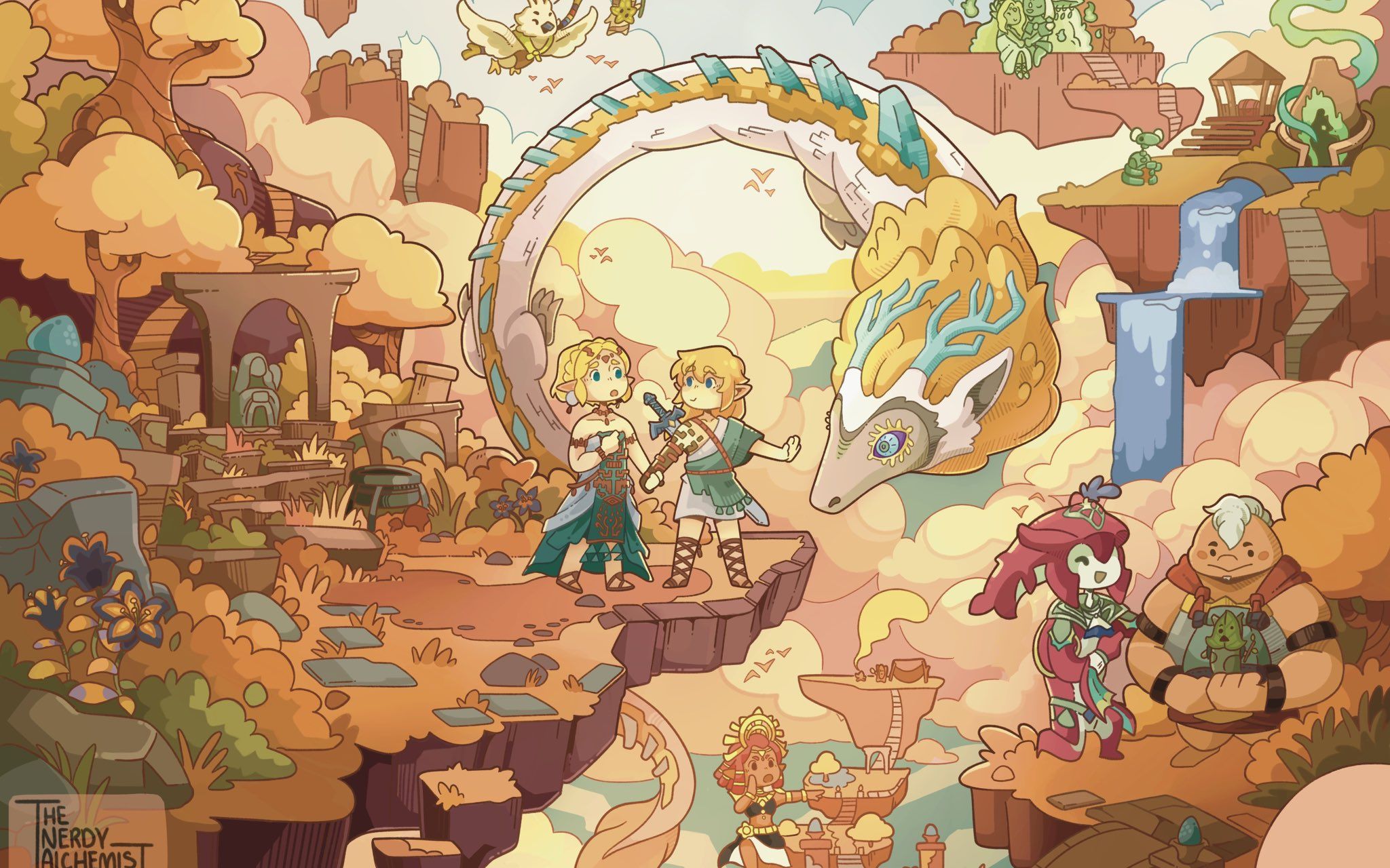 【王国之泪】最终任务讨伐加农多夫 - 全过场动画 + 隐藏剧情_游戏...