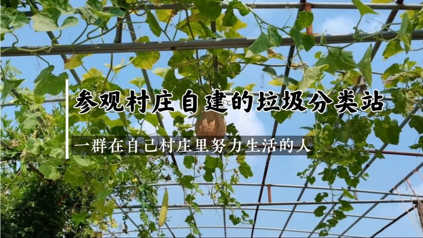 阿姨很自豪的向我们介绍,她们村庄自建的垃圾分类站,