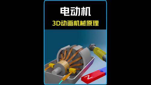 3D动画演示电机的原理