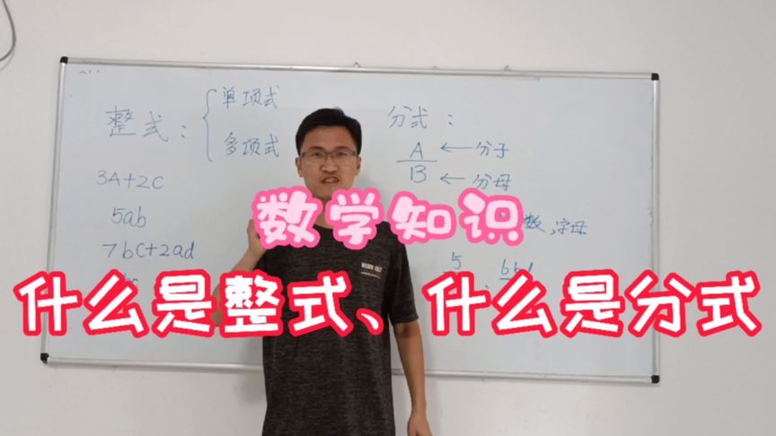 数学知识,什么是整式、什么是分式