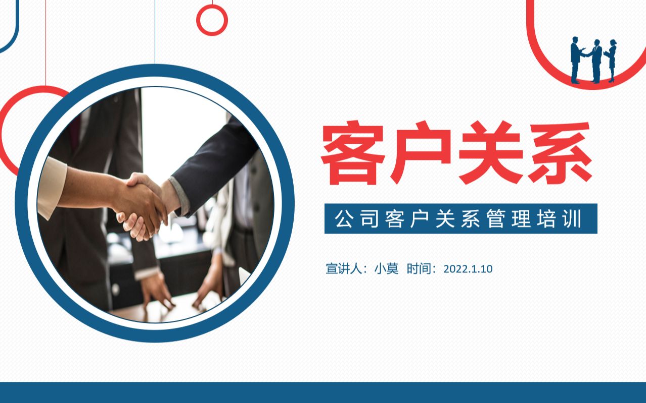 客户关系管理培训PPT模板