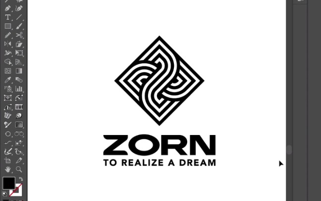 【LOGO教程】重复线条穿插的logo怎么做?