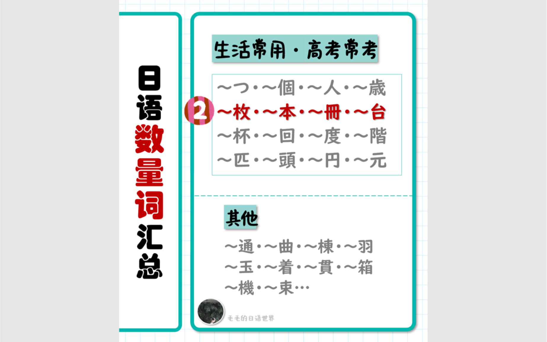 日语学习|数量词2