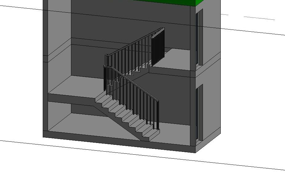 图学会全国BIM一级考试第二期第二题-楼梯