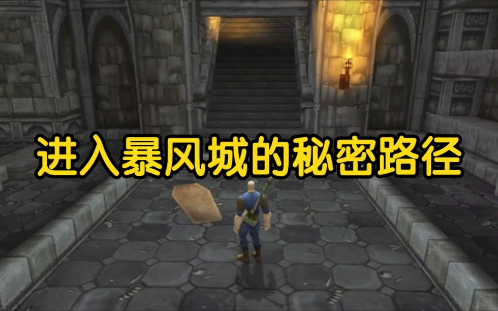 ...暴风城的秘密路径,1分钟可达暴风要塞国王!_哔哩哔哩bilibili_魔兽世界