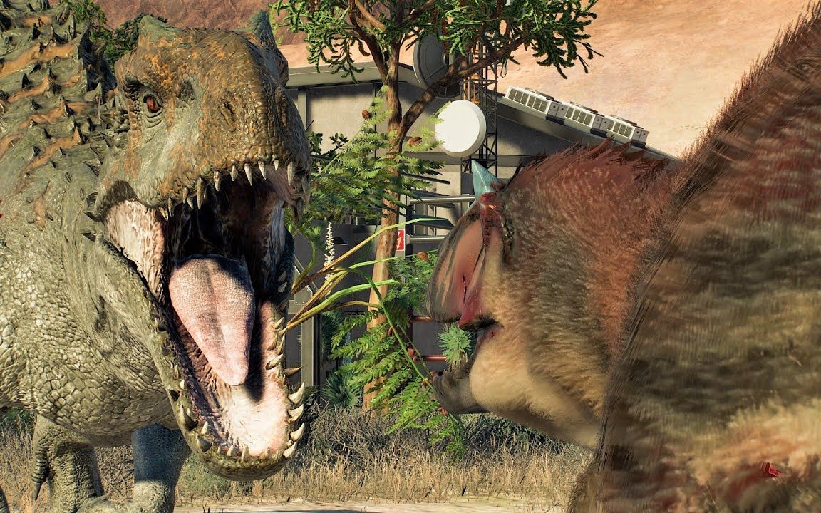暴虐霸王龙 VS 华丽羽王龙 - 侏罗纪世界:进化2 DLC 模组mod