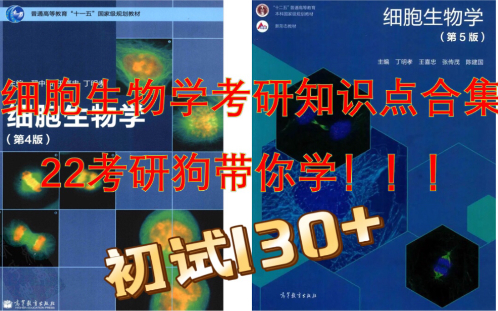 【细胞生物学考研】知识点复习01绪论+常用研究方法