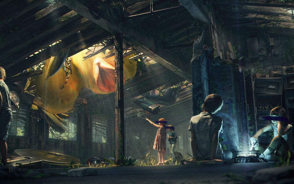 【Blender 概念绘画】个人作品《放大装置》展示,及简易流程分享