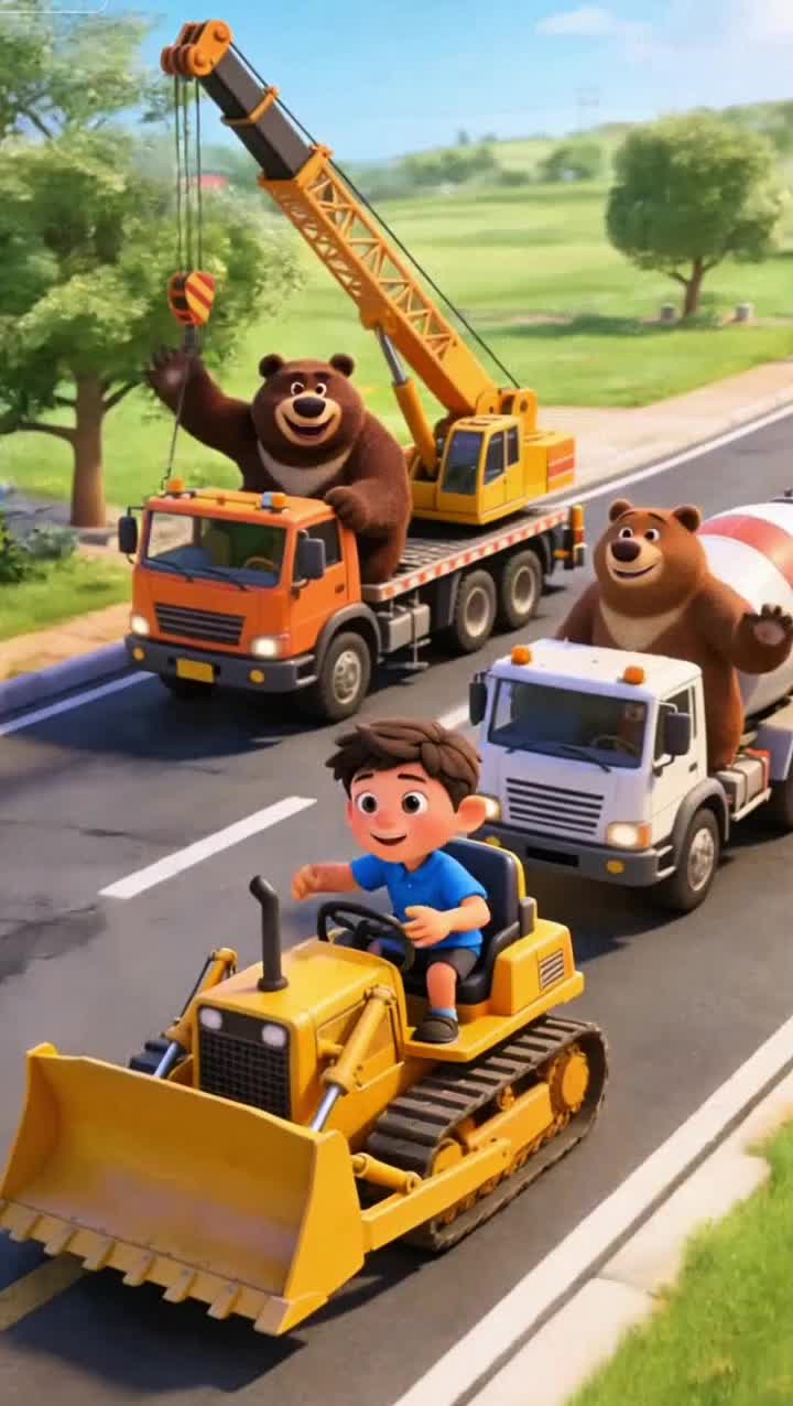 认识不同的工程车和小汽车!0到3岁早教益智动画!搅拌车!#儿童动画 #0...