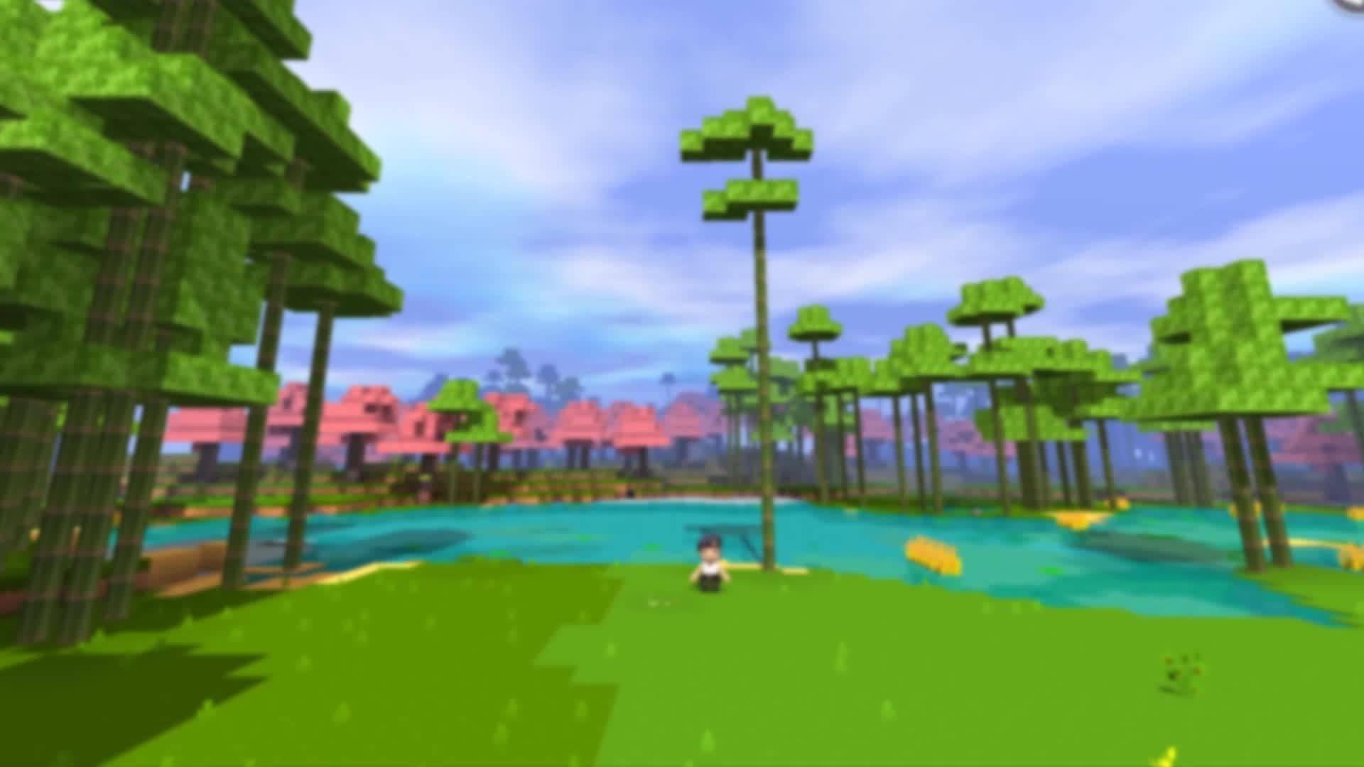 迷你世界建筑教程:队长带你玩速建!1分钟搭唯美竹林水上别墅