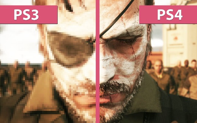 PS3 vs PS4画质对比 合金装备5幻痛