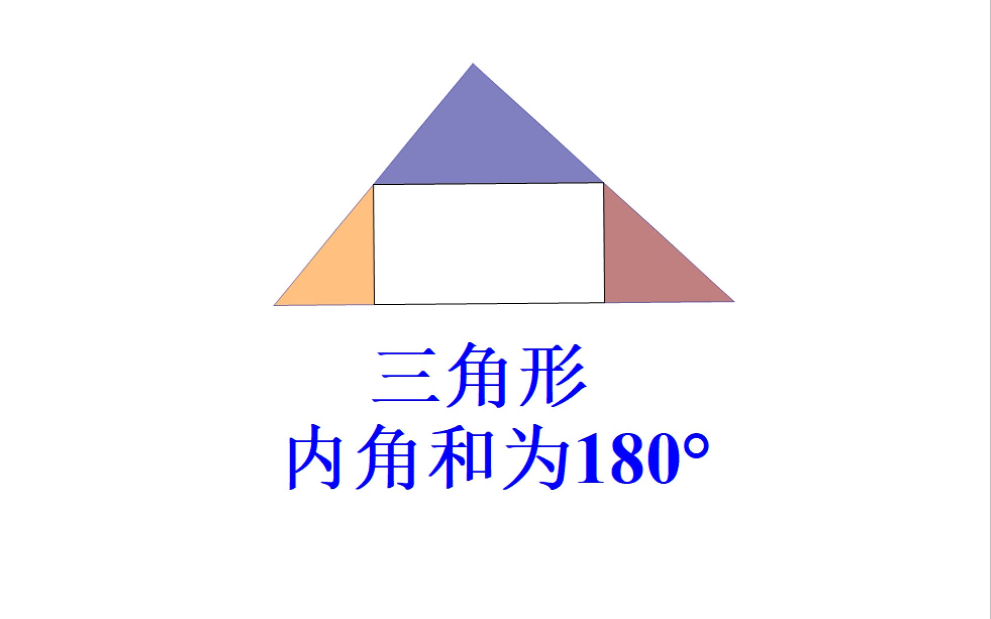 几何画板——三角形内角和为180度(操作版)