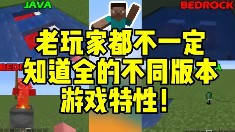 我的世界:老兵都不一定知道全的双版本游戏特性,看看你知道几个
