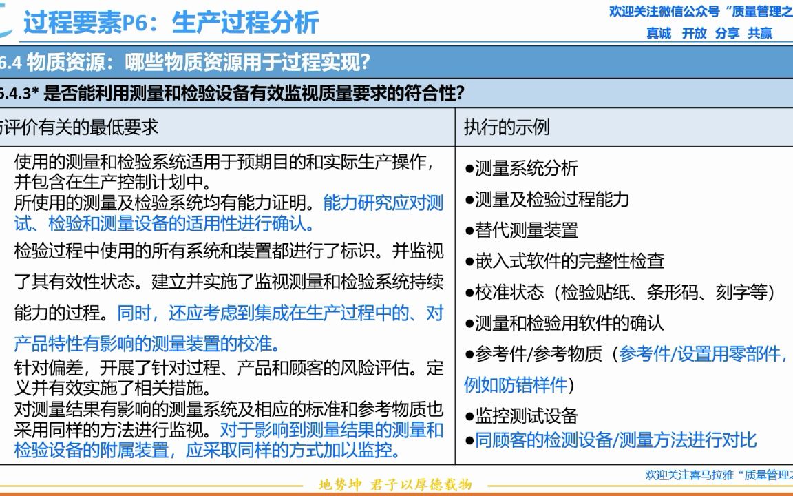 20-3 6.4.3测量和检验设备的适用性 测量系统分析 VDA6.3过程审核 ...