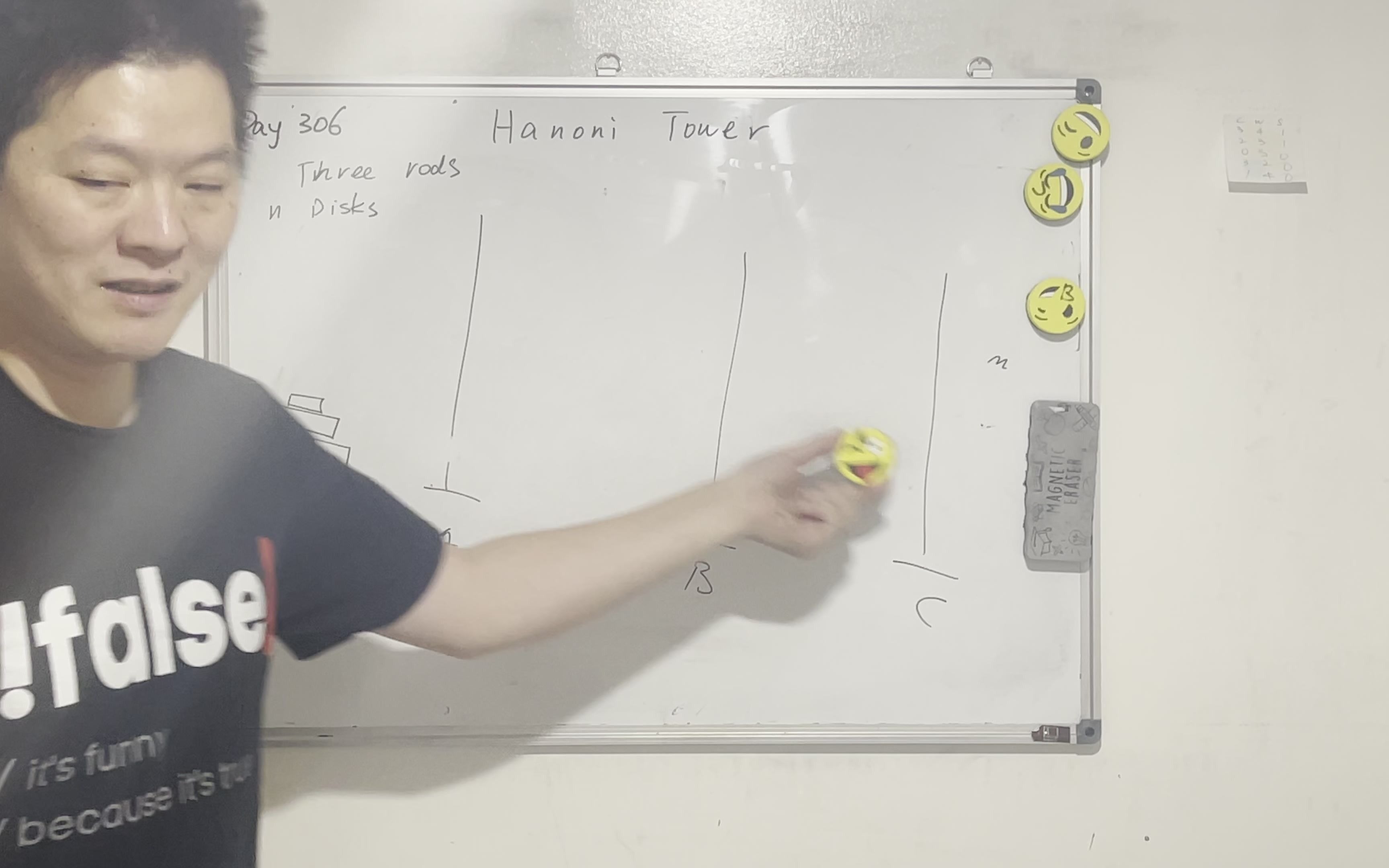 第306天 教娃编程 -汉诺塔的递归算法和数学归纳法证明最少移动步数