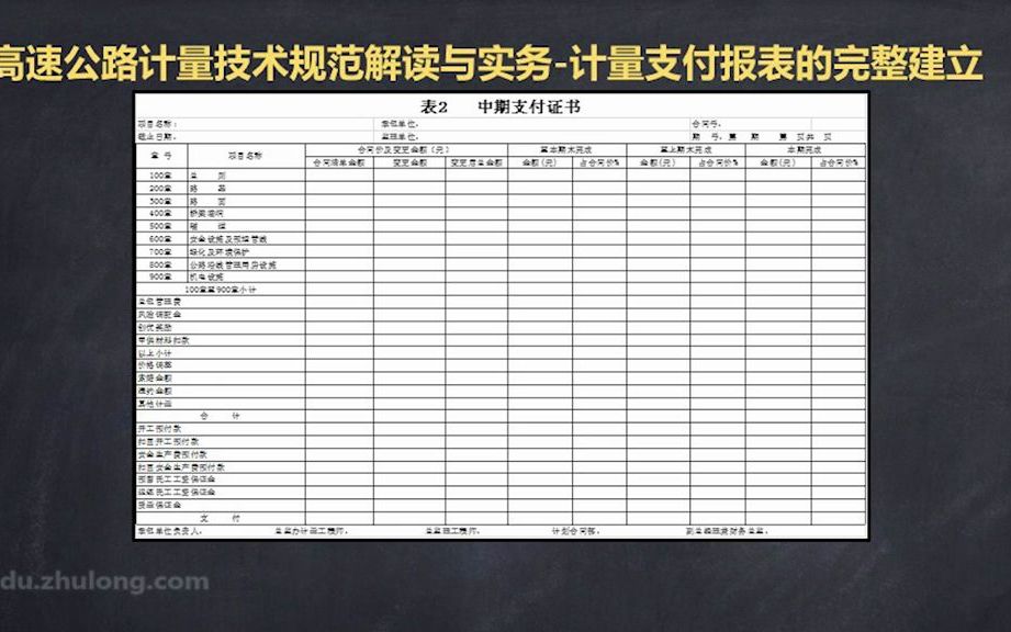 25.25.高速公路计量技术规范解读与实务—建立计量支付报表(下).flv