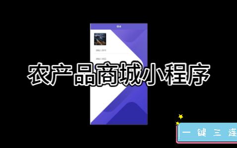 基于微信小程序的农产品商城小程序