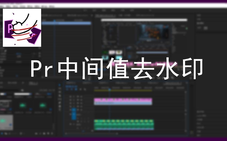 pr小技巧02--用中间值去水印
