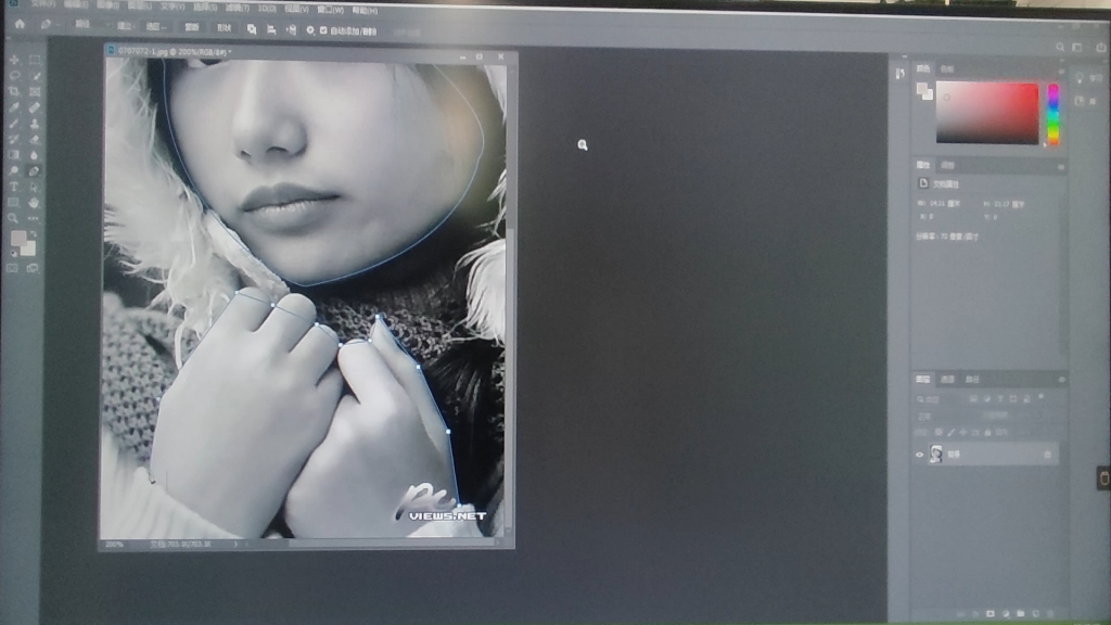 怨种ps之钢笔工具选区与调色