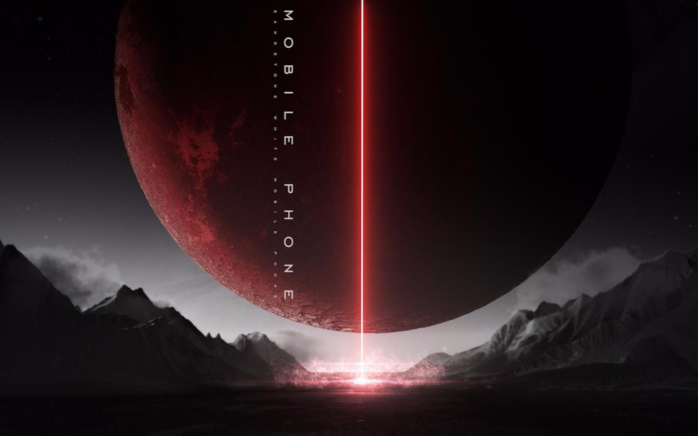 C4D动画磨砂手机广告