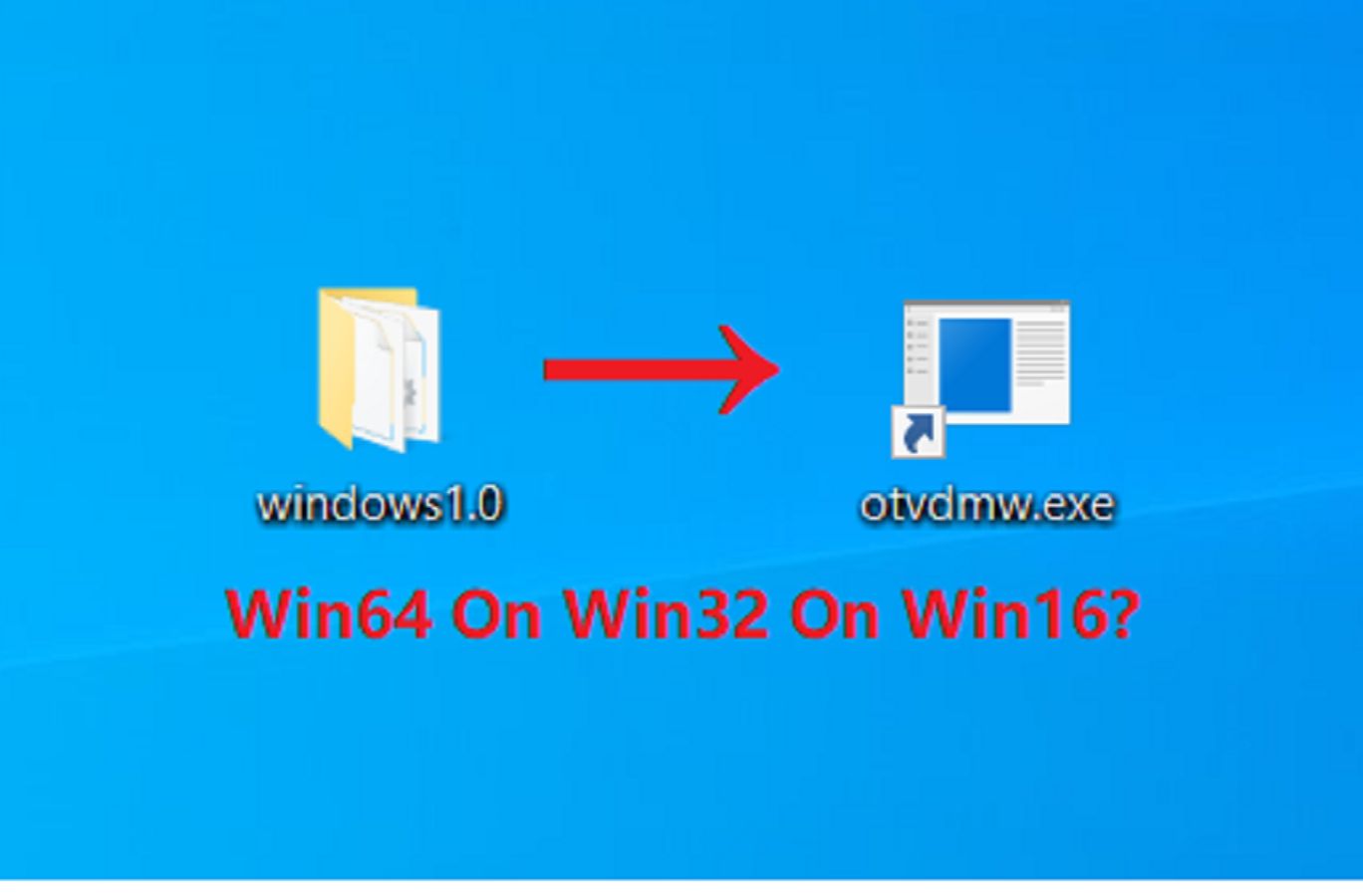 在Win10用WineVDM运行Windows1.0自带软件,还能让WPS黑化?!