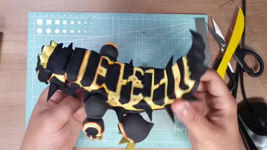 精灵宝可梦手办制作秀:用橡皮泥捏一个固拉多,步骤简单易学