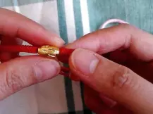 手工编织手链的方法:穿珠四线金刚结手绳