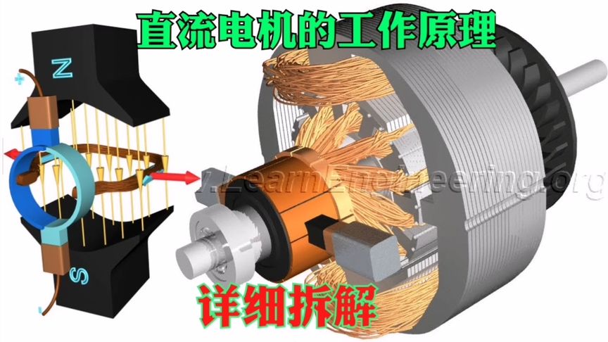 直流电动机的工作原理是怎样的?拆开内部结构一看就明白了