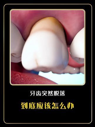 动画:如果牙齿脱落,应该怎么办