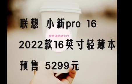 联想 小新 Pro 16 2022 16英寸笔记本电脑(i5-12500H、16GB、512GB)