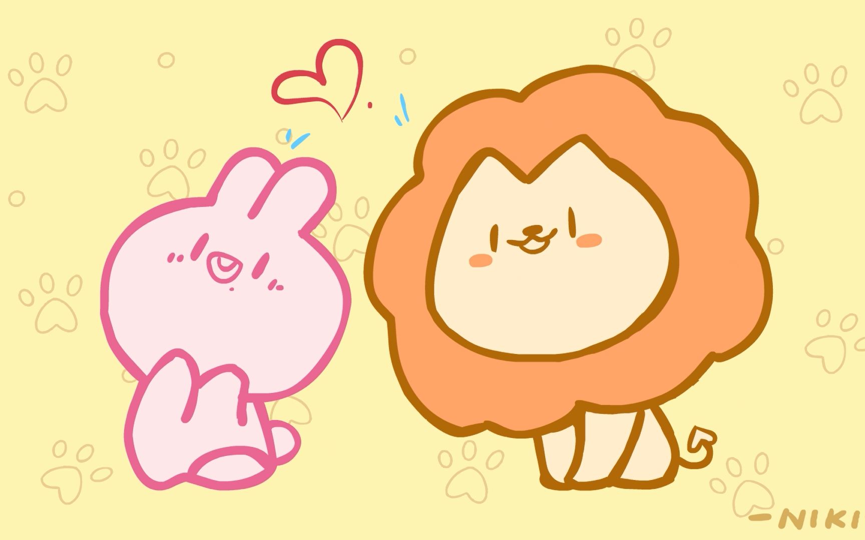 【逐帧动画】沙雕30s||狮兔的交友法则