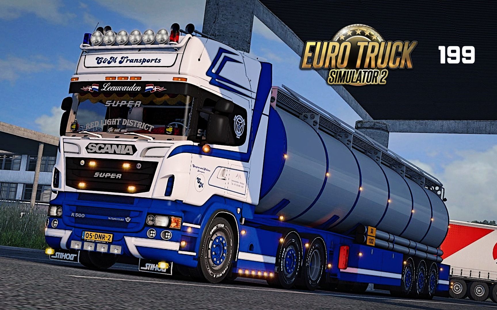 欧洲卡车模拟2 斯堪尼亚R500 V8声浪 地中海岸油罐飞车 Euro Truck ...