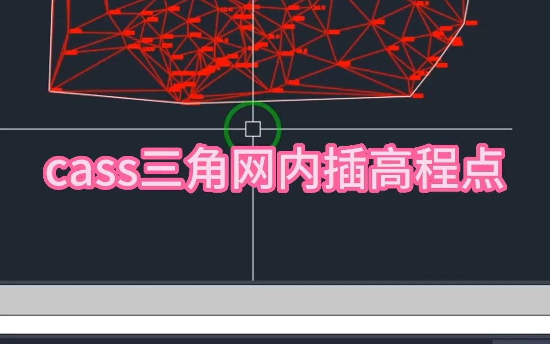 cass三角网内插高程