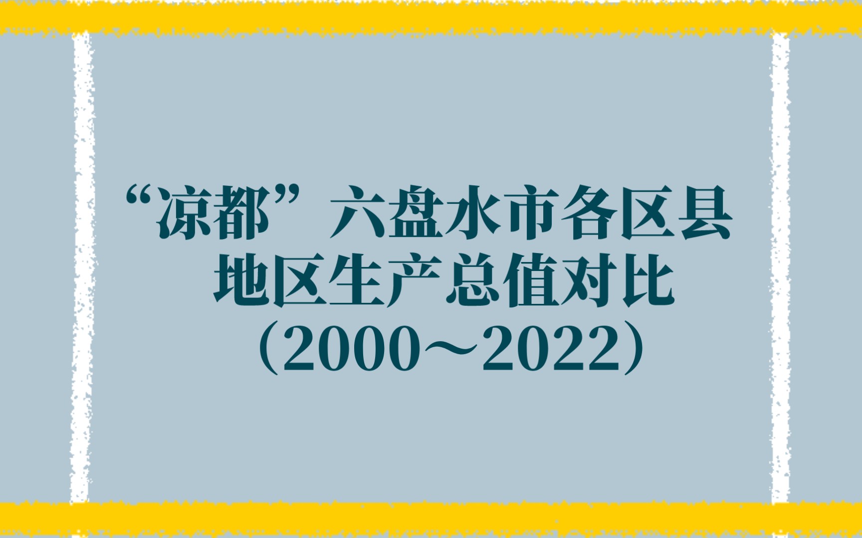 凉都区县哪家强?六盘水市各区县地区生产总值动态对比(2000～2022)