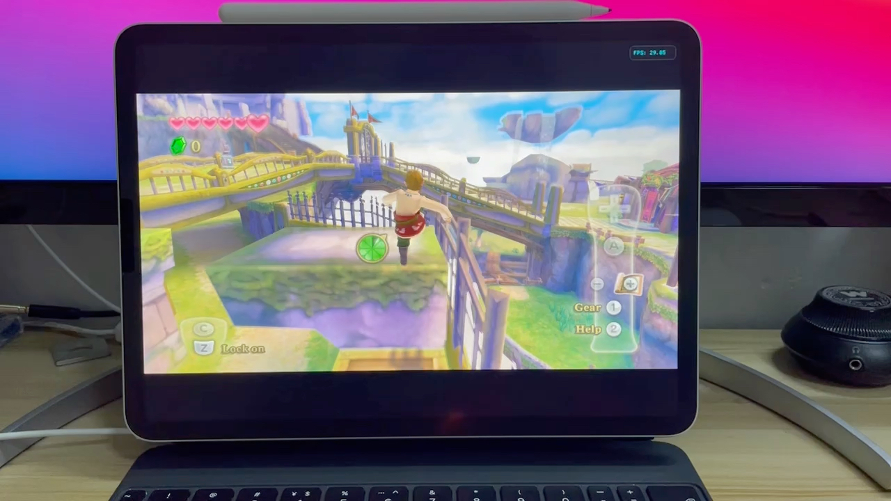 【海豚模拟器】用iPad玩塞尔达天空之剑(水视频