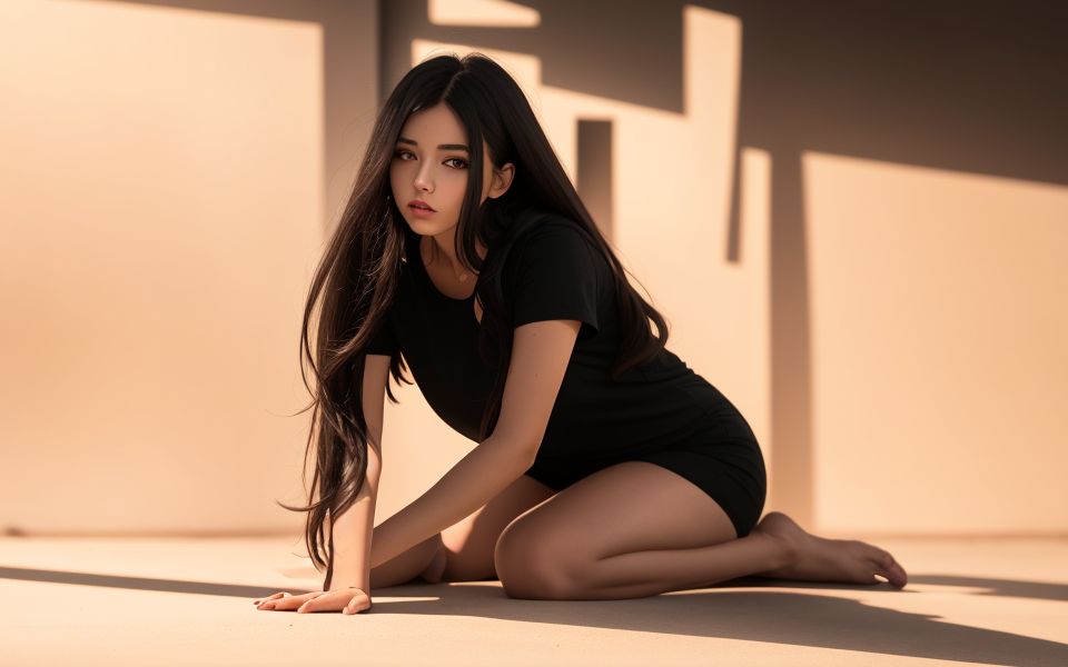 〖小视频67〗【AI真人绘画】心动还是心痛?模仿刘飞儿名场面动作